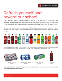 My Coke Rewards Points Sheet - PTO Today