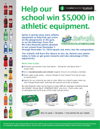 Sprite Refresh Your School Playground Sweepstakes Flyer - PTO Today