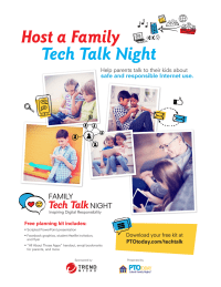 "Host a Family Tech Talk Night" Flyer - PTO Today
